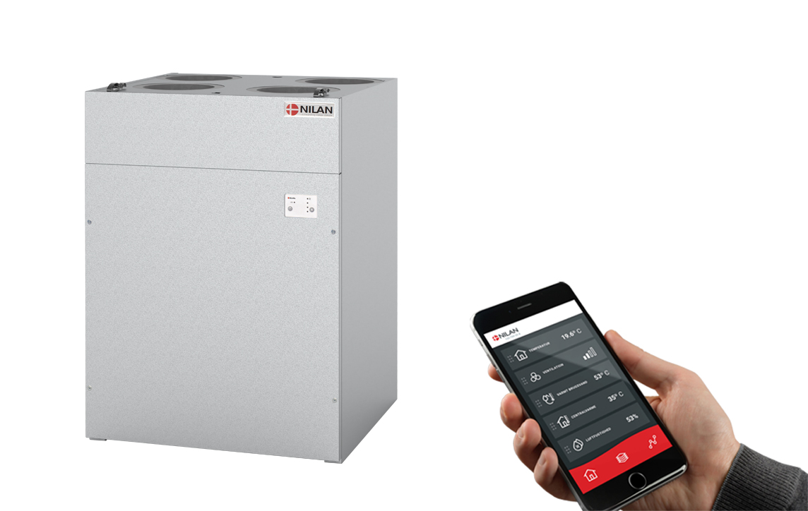 Comfort 250 Top energieffektivt ventilationsanlæg med varmegenvinding