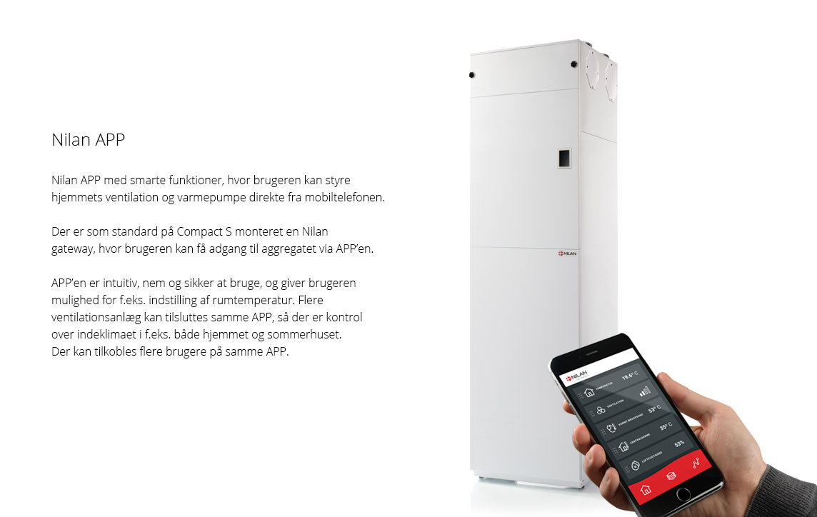 Kompakt og energirigtigt - giver stor pladsbesparelse i teknikrummet